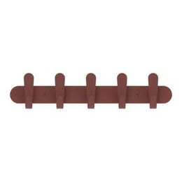Wandgarderobe Functionals KROK HJH 60 Maroon Red, 10 Haken, bis 10 kg, B 600 mm, Stahl und Kunststoff, rot