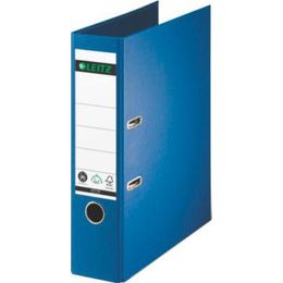 Leitz&reg; Ordner 1007/1008, DIN A4, R&uuml;ckenbreite 80 mm, einzeln, blau