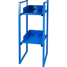 ADB Fassregal, f&uuml;r 2x 30/60 Liter F&auml;sser, H 1200 x B 470 x T 650 mm, lichtblau RAL 5012
