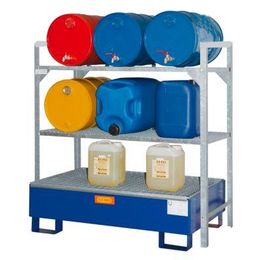 Wannenboden f&uuml;r CEMO Fassregal Typ 360 oder 540, Stahl verzinkt, 20 l, B 1300 x T 630 x H 50 mm