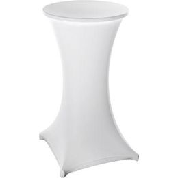 Stehtisch Quickstep, inklusive wei&szlig;er Husse, ohne Sonnenschirm&ouml;ffnung, desinfektionsmittelbest&auml;ndig, &Oslash; 700 mm, wei&szlig;