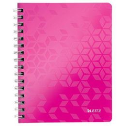Leitz Notizbuch WOW 4641, DIN A5, kariert, pink