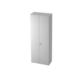 Garderobenschrank Topas Line, 6 Ordnerh&ouml;hen, abschlie&szlig;bar, B 800 x T 420 x H 2156 mm, lichtgrau