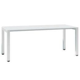Schreibtisch SOLUS PLAY, 4-Fu&szlig;, h&ouml;henverstellbar, B 1800 x T 800 x H 720 - 820 mm, wei&szlig;