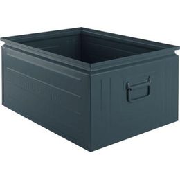 Sch&auml;fer Shop Sch&auml;fer Shop Select Stapelbox Serie, 83 l, 250 kg, L 658 x B 459 x H 300 mm, Stahl, RAL 5008 (graublau)