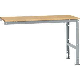 Manuflex Ansatztisch UNIVERSAL Standard, 1500 x 800 mm, Multiplex natur, alusilber