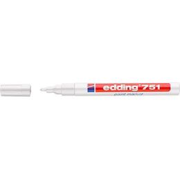 Edding Lackmarker 751, 1-2 mm, wei&szlig;, 1 St&uuml;ck