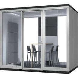 TRENDLINE CoWoCube 3 "Der Teamplayer", B 3205 mm x L 2199 mm x H 2830 mm, Schallschutzpaket, 1x Steckdose