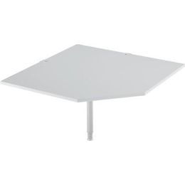 Sch&auml;fer Shop Systemwinkelplatte, CAD, Fu&szlig;, B 1200 mm x T 1200 mm, lichtgrau