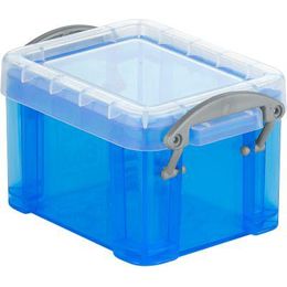 Really Useful Box Box, Kunststoff, transparent blau, 3 l