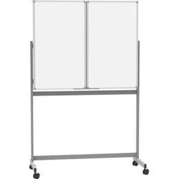 Mobile Whiteboard-Klapptafel Maulstandard, wei&szlig; kunststoffbeschichtet, magnethaftend, 2 Fl&uuml;gel, B 1200 x H 1000 mm