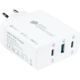 USB-Schnellladeger&auml;t Good Connections, mit GaN-Technologie, 3er-Port mit 2 x USB-C + 1 x USB-A, Leistung 100 W, wei&szlig;