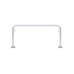 Anlehnb&uuml;gel WSM, 2-seitig, B 1500 x T 48 x H 800 mm, Stahl verzinkt, zum Aufd&uuml;beln