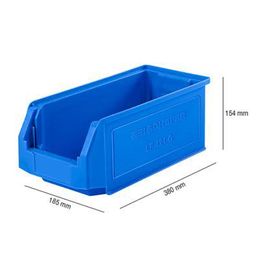 Sch&auml;fer Shop Sichtlagerkasten SSI Sch&auml;fer Serie PROFI LF 421, Polypropylen, L 380 x B 185 x H 154 mm, 7,8 l, blau