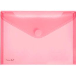 Foldersys Dokumententasche, DIN A5 quer, Klettverschluss, PP, rot