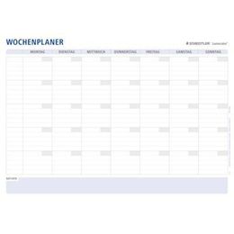 Wochenplaner Staedtler Lumocolor&reg; 641 A1-1, Format A1, trocken & nass abwischbar, inkl. Universalstiften & Stifteklammern, Kunststoff