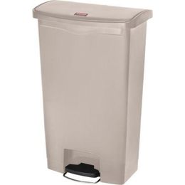 Rubbermaid Tretabfalleimer Slim Jim&reg;, Kunststoff, Fassungsverm&ouml;gen 68 Liter, beige