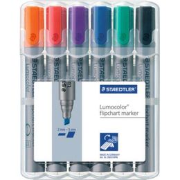 Staedtler Flipchartmarker Lumocolor 356BWP6, 6er Set
