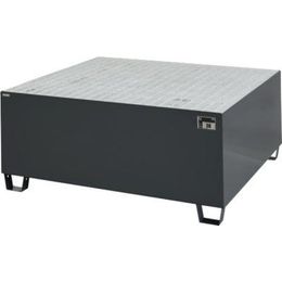 Sch&auml;fer Shop Auffangwanne Sch&auml;fer Shop Pure 1000, mit verzinktem Gitterrost, L 1460 x B 1460 x H 630 mm, unterfahrbar, Stahl, anthrazit RAL 7016