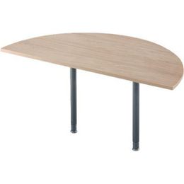 Sch&auml;fer Shop Sch&auml;fer Shop Select Ansatztisch ERGOSTYLE, 1/2 Kreis, Eiche-Dekor/anthrazit