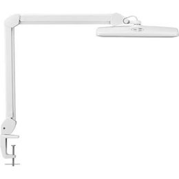 LED-Klemmleuchte Maulintro, Leistung 11 W, stufenlos dimmbar, um 360&deg; drehbar, 920 lm, Klemmweite 63 mm, wei&szlig;