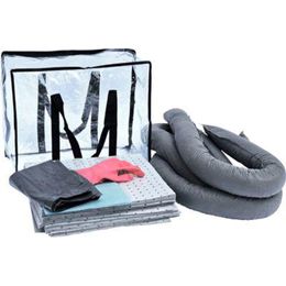 Bindevlies-Notfallset, mit transparenter Tasche, Kapazit&auml;t 50 Liter, universal