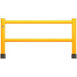 Ampere Handlauf Rack-Mammut&reg; Flex, Kunststoff, L 10000 x H 1100 mm, verkehrsgelb