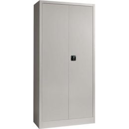 Sch&auml;fer Shop Sch&auml;fer Shop Pure Universalschrank, 5 OH, 4 Fachb&ouml;den, abschlie&szlig;bar, B 950 x T 400 x H 1935 mm, Stahl, wei&szlig;aluminium RAL 9006/wei&szlig;aluminium RAL 9006