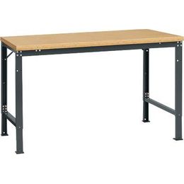 Manuflex Grundtisch UNIVERSAL Spezial, 1500 x 1000 mm, Multiplex natur, anthrazit