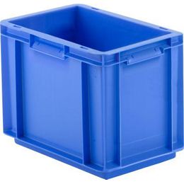Sch&auml;fer Shop Euro Box Serie EF 3220, aus PP, Inhalt 9 L, geschlossene W&auml;nde, Unterfassgriff, 9 l, blau