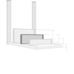 Sch&auml;fer Shop Trennwand, freistehend, f&uuml;r Regaltiefe 400 mm, H 175 mm