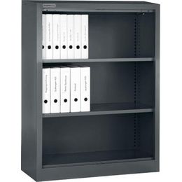 Sch&auml;fer Shop Sch&auml;fer Shop Select Regalschrank MS, 3 OH, B 800 x T 400 x H 1215 mm, Stahlblech, Basaltgrau