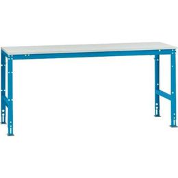 Manuflex Grundtisch UNIVERSAL Standard, Tischplatte Kunststoff, 2000x800, lichtblau