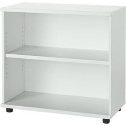 Sch&auml;fer Shop Sch&auml;fer Shop Select Anstellregal, aus Holz, 2 Fachb&ouml;den, B 800 mm x T 421 x H 750 mm, lichtgrau