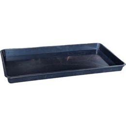 Auffangwanne f&uuml;r Kleingebinde, Volumen 12 l, stapelbar, B 400 x L 790 x H 50 mm, Polyethylen, schwarz