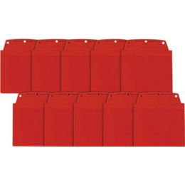Orgatex Sichttaschen, A6 quer, rot, 10 St.
