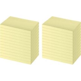 Sch&auml;fer Shop Sch&auml;fer Shop Select Haftnotizen, 125 x 75 mm, 100 Blatt, 24 St&uuml;ck, gelb