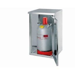 ASECOS Propangasflaschenschrank G-PG , Fl&uuml;gelt&uuml;r Anschlag rechts, 1 x 11 kg Flaschen, B 460 x T 400 x H 750 mm