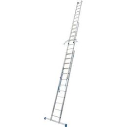 Krause Alu-Vielzweckleiter 3 x 12 Sprossen, mit Trigon-Traverse