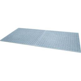 Bauer Gitterrost-Set f&uuml;r Edelstahlauffangwannen Typ VAW-1000-2, bis 1000 kg/m&sup2;, B 2630 &times; T 1280 &times; H 30 mm, Stahl feuerverzinkt