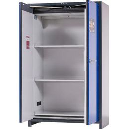 ASECOS Akku-Lagerschrank ION-CORE-90 CS 1200, 3 Fachb&ouml;den gelocht + 1 Bodenauffangwanne, B 1193 x T 615 x H 1953 mm