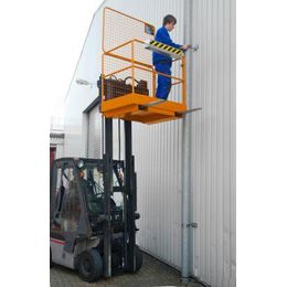 Bauer Sicherheitskorb SIKO, L 1115 x B 1200 x H 1990 mm, orange