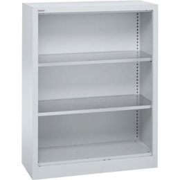 Sch&auml;fer Shop Sch&auml;fer Shop Select Regalschrank MS, 3 OH, B 950 x T 400 x H 1215 mm, Stahlblech, Wei&szlig;aluminium