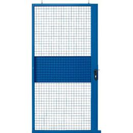 Sch&auml;fer Shop Schiebet&uuml;r, f&uuml;r Gittertrennwandsystem, B 1110 x H 2110 mm, blau