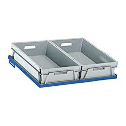 ROLLCART Einlegeboden Stahlrahmen f&uuml;r Kasten im Euroma&szlig;, B 1240 x T 620 mm