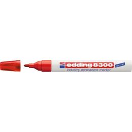 Edding 8300 industry permanent marker, rot, 10 St&uuml;ck