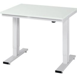 Rau Arbeitstisch Serie adlatus 300, Melamin-Platte, B 1000 x T 800 x H 720 - 1120 mm