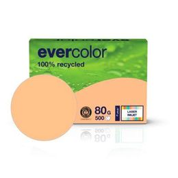 Clairefontaine Kopierpapier EVERCOLOR, farbig, DIN A4, 80 g/m&sup2;, lachsrosa, 500 Blatt
