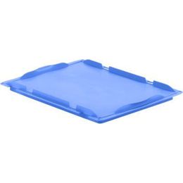 Sch&auml;fer Shop Auflagedeckel D43 f&uuml;r Kasten im EURO-Ma&szlig; LTB/ELB, 400 x 300 mm, blau