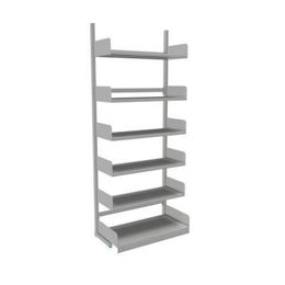 Kerkmann Variabo Freiarmregal, Grundfeld, einseitig, 400 mm Fachbodentiefe, 1000x2500 mm
